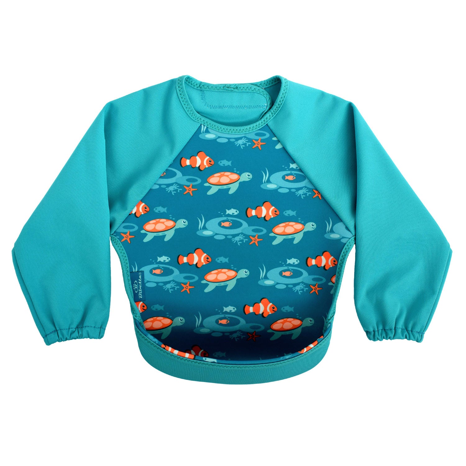 Weaning Bib with Sleeves Tropical Fish UltraBib